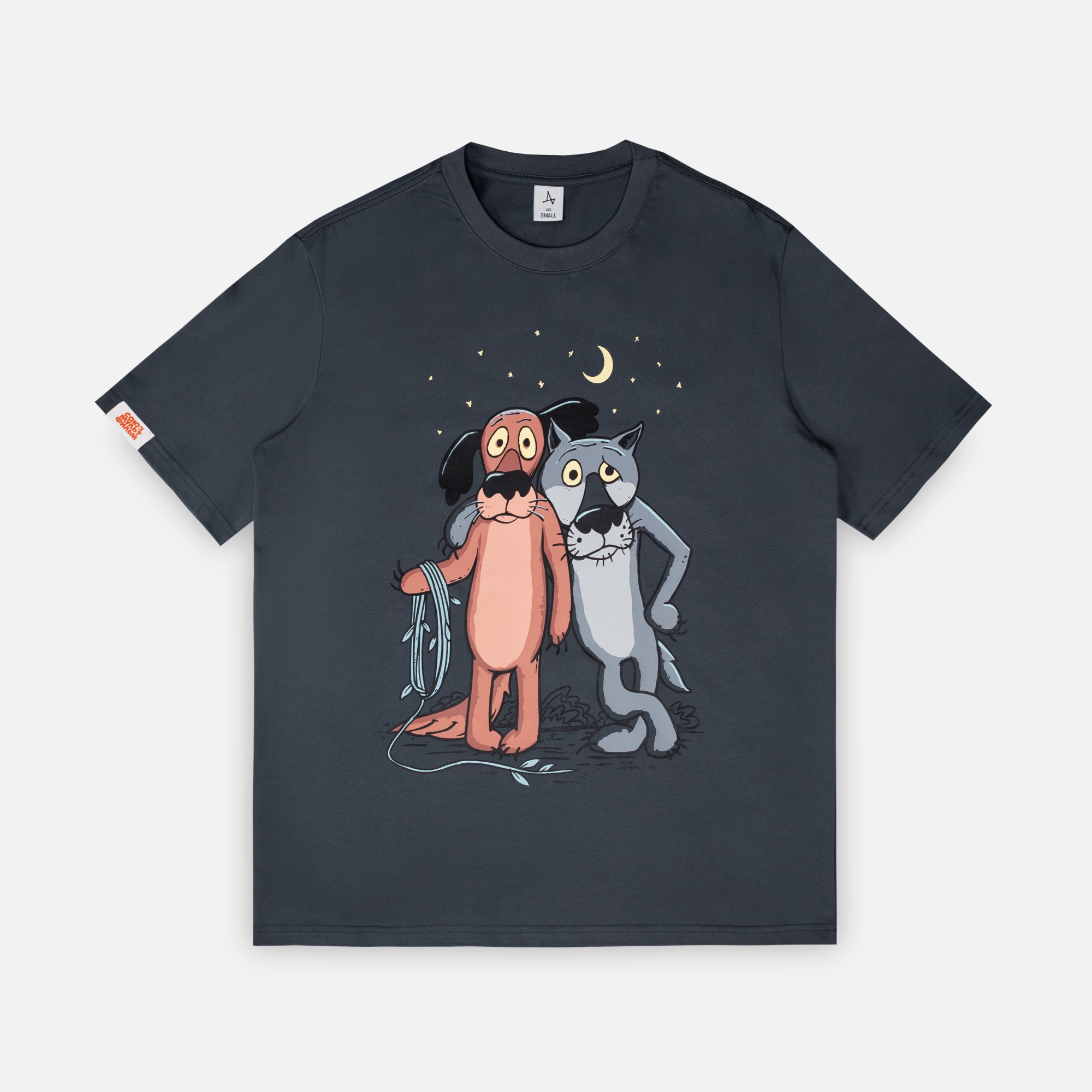 Футболка Пёс и волк (tshirtm415) — Indiwd
